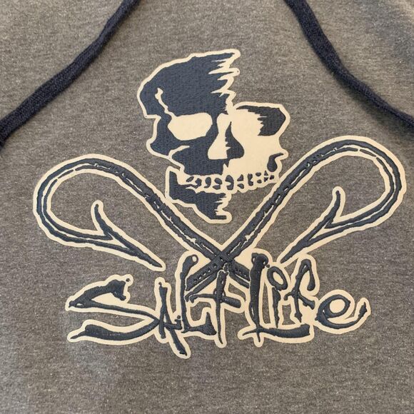 Salt Life | Shirts | Salt Life Hoodie Mens Xl Skull Crossbones Pullover ...